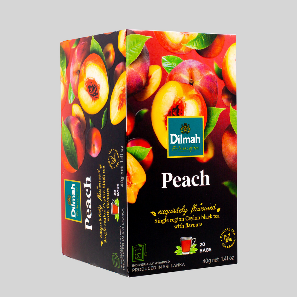 Peach Black Iced Tea Fun Flavoured | Dilmah Peach Tea Bags – Dilmah Tea