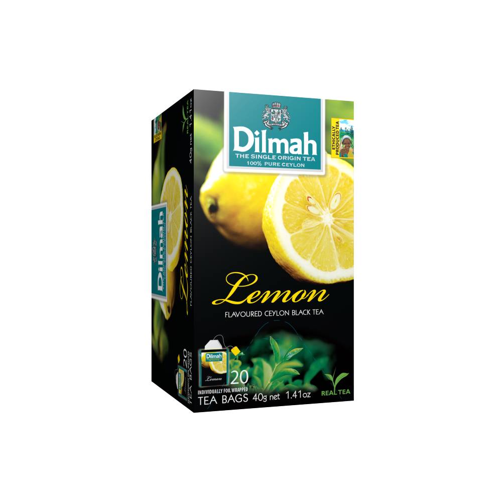Black Tea With Lemon | Lemon Fun Flavoured Tea 20 Tea Bags – Dilmah Tea