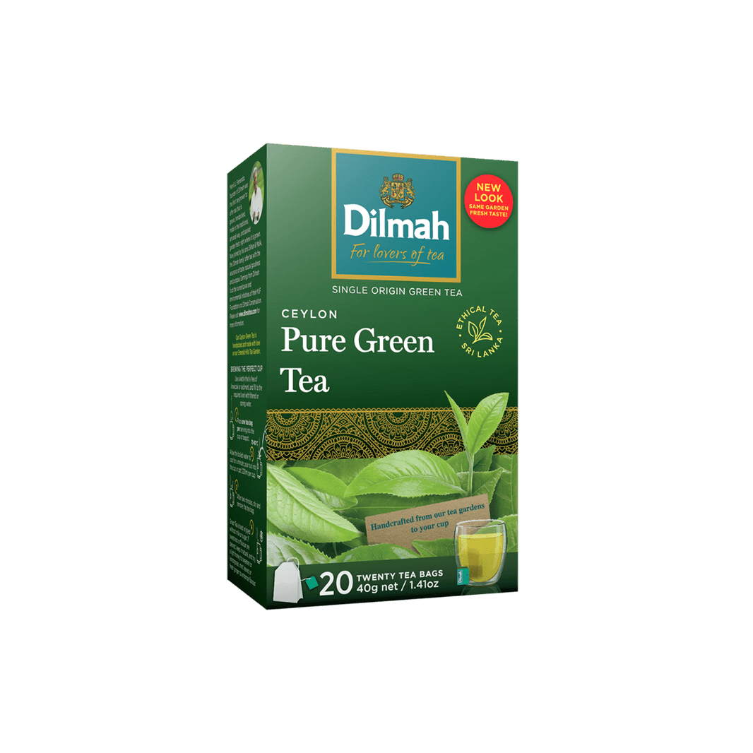 Ceylon Green Tea 20 Tea Bags | Best Green Tea Bags - Dilmah Ceylon Tea